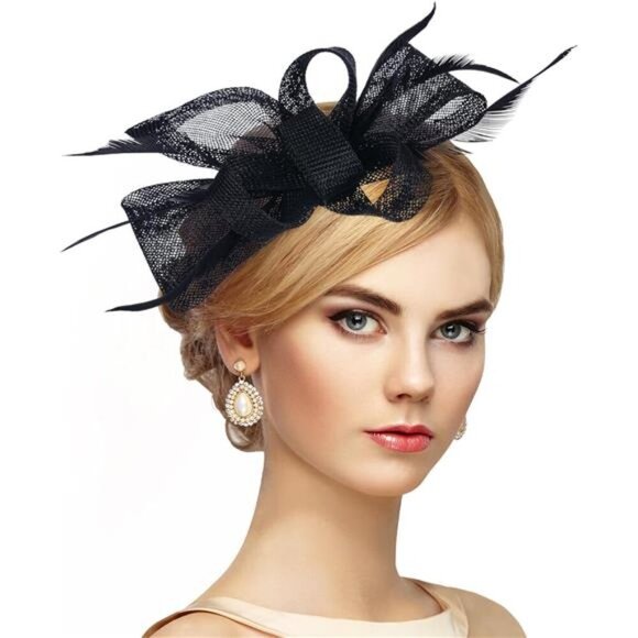 Accessories | Bow Derby Attire Hats With Hairpin Black | Poshmark